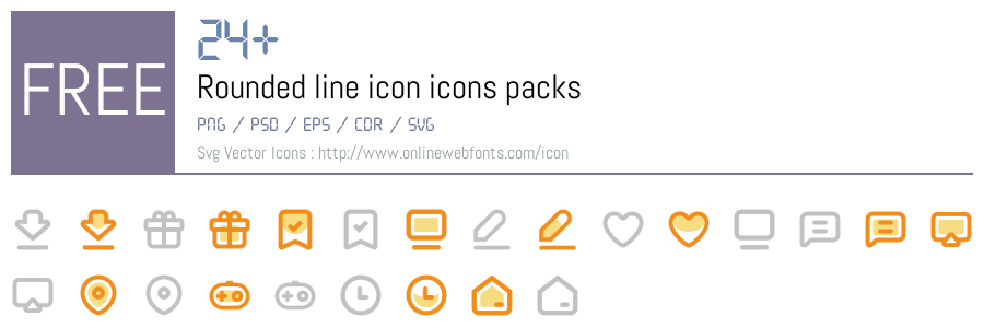 +24 Rounded line icon Svg Animations Packs Free Downloads - OnlineWebFonts.COM