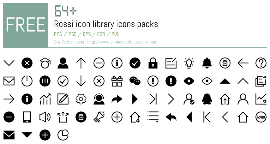 +64 Rossi icon library Svg Animations Packs Free Downloads ...