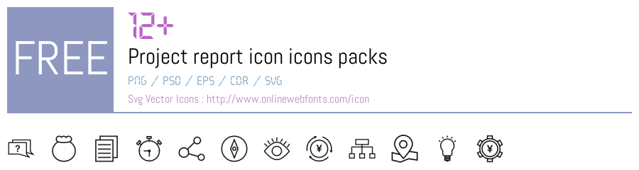 +12 Project report icon Svg Animations Packs Free Downloads ...