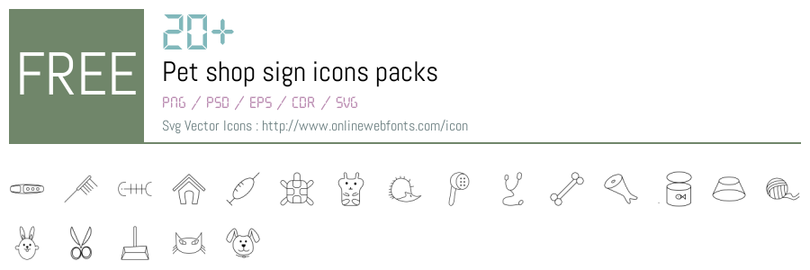 +20 Pet shop sign Svg Animations Packs Free Downloads - OnlineWebFonts.COM