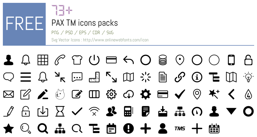 +73 PAX TM Svg Animations Packs Free Downloads - OnlineWebFonts.COM