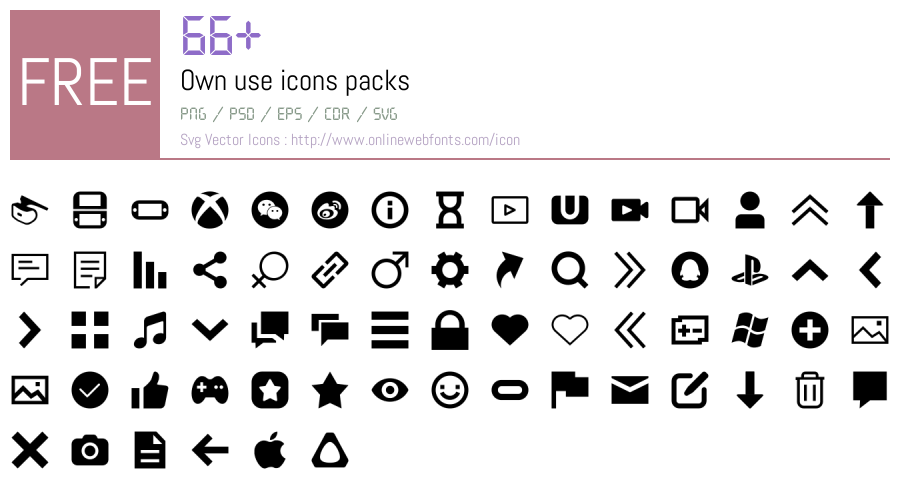 +66 Own use Svg Animations Packs Free Downloads - OnlineWebFonts.COM