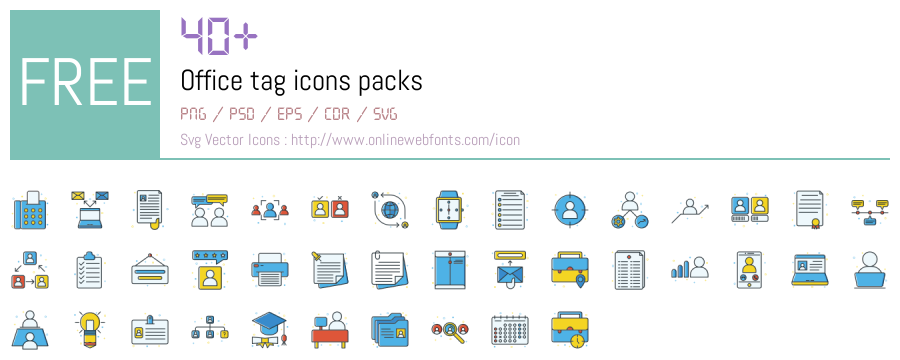 +40 Office tag Svg Animations Packs Free Downloads - OnlineWebFonts.COM