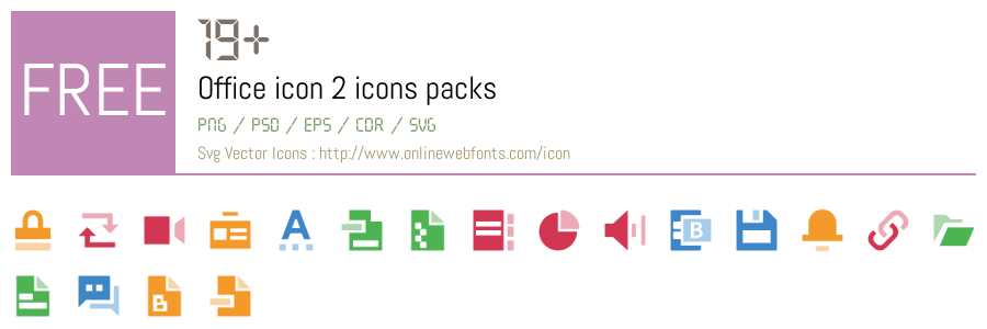 +19 Office icon 2 Svg Animations Packs Free Downloads - OnlineWebFonts.COM