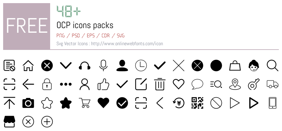 +48 OCP Svg Animations Packs Free Downloads - OnlineWebFonts.COM