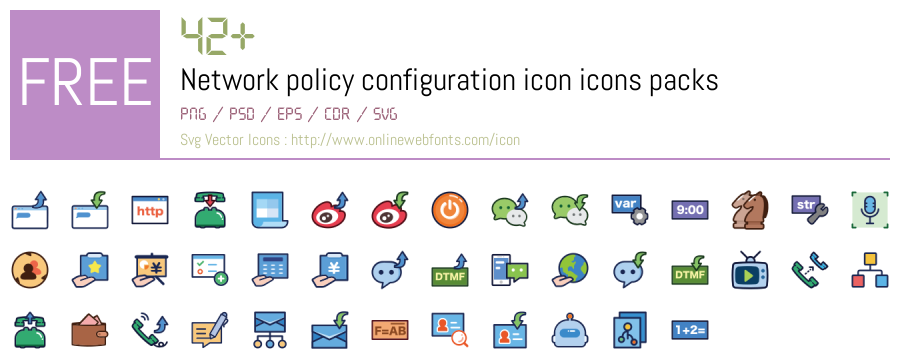 +42 Network policy configuration icon Svg Animations Packs Free ...