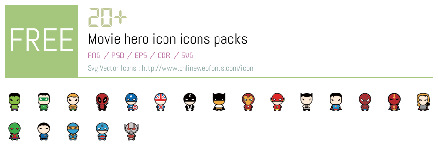 +20 Movie hero icon Svg Animations Packs Free Downloads ...