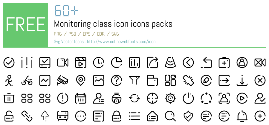 +60 Monitoring class icon Svg Animations Packs Free Downloads ...