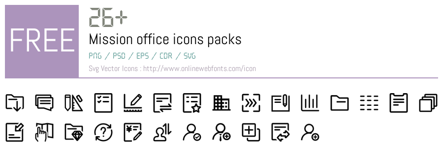 +26 Mission office Svg Animations Packs Free Downloads - OnlineWebFonts.COM