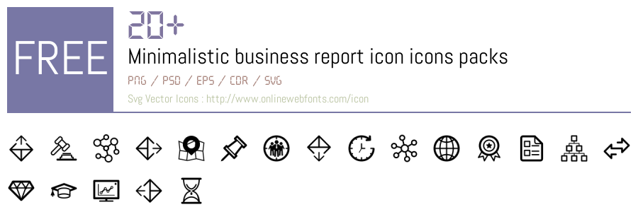 +20 Minimalistic business report icon Svg Animations Packs Free ...