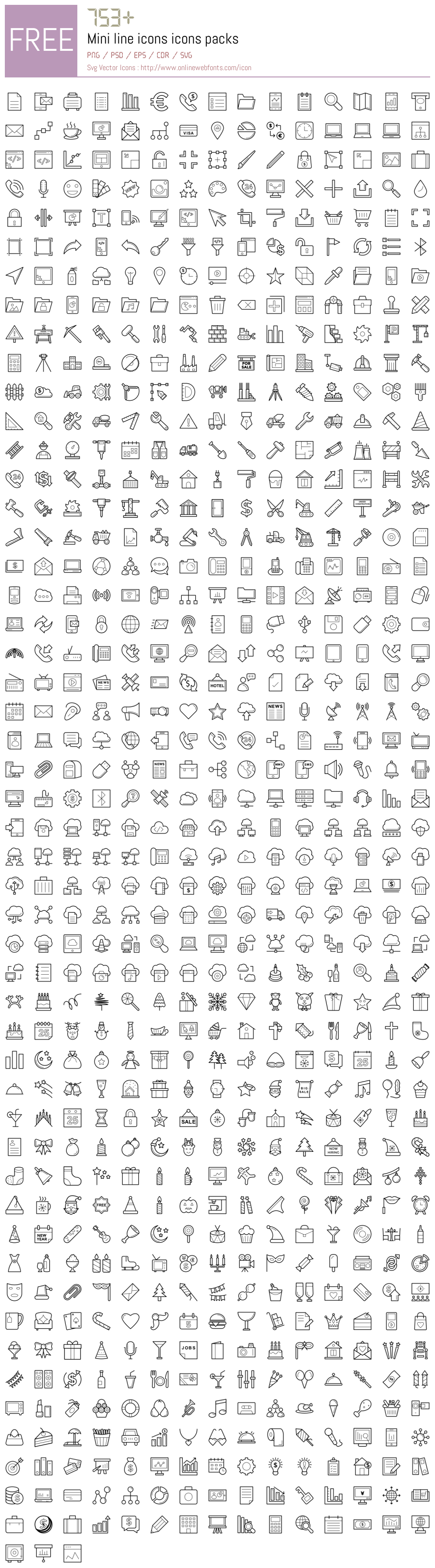 +753 Mini line icons Svg Animations Packs Free Downloads ...