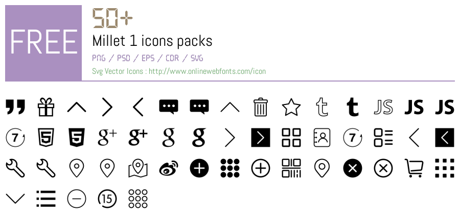 +50 Millet 1 Svg Animations Packs Free Downloads - OnlineWebFonts.COM