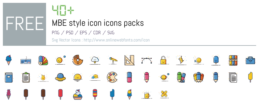 +40 MBE style icon Svg Animations Packs Free Downloads - OnlineWebFonts.COM