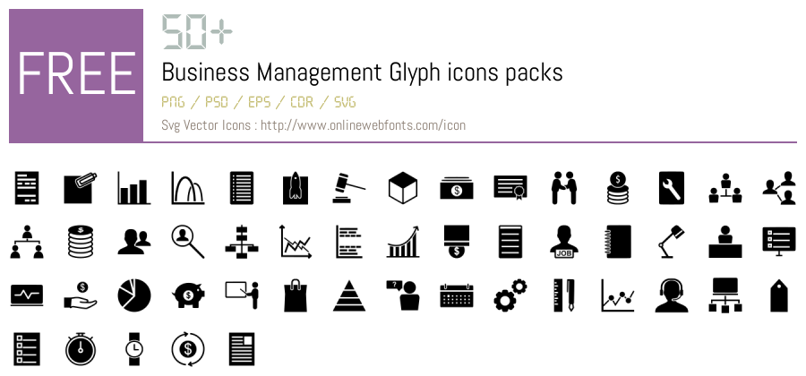 +50 Business Management Glyph Svg Animations Packs Free Downloads ...