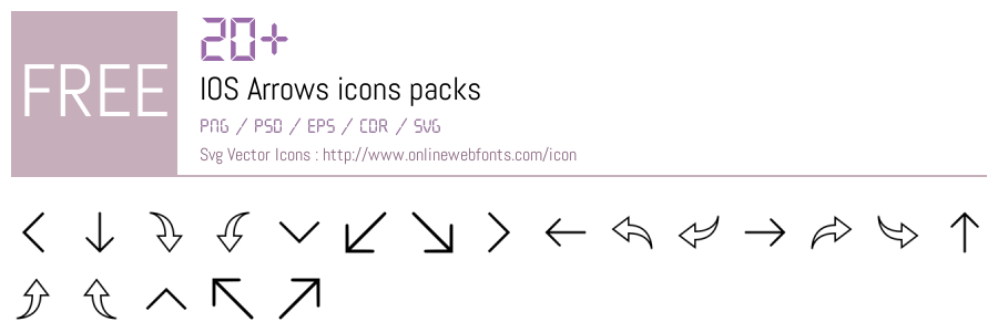 +20 IOS Arrows Svg Animations Packs Free Downloads - OnlineWebFonts.COM