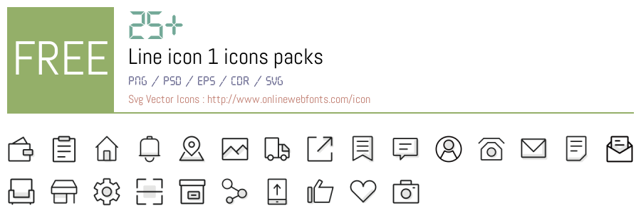 +25 Line icon 1 Svg Animations Packs Free Downloads - OnlineWebFonts.COM