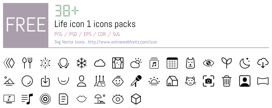 +38 Life icon 1 Svg Animations Packs Free Downloads - OnlineWebFonts.COM
