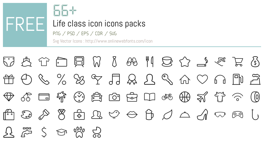 +66 Life class icon Svg Animations Packs Free Downloads ...
