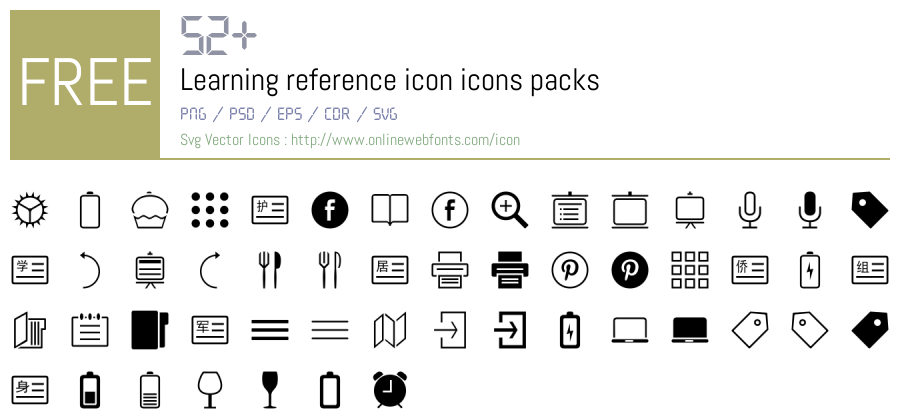 +52 Learning reference icon Svg Animations Packs Free Downloads ...