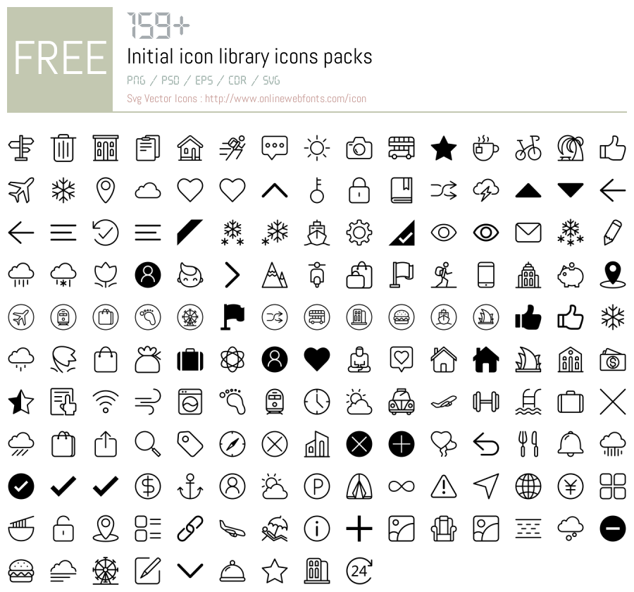 +159 Initial icon library Svg Animations Packs Free Downloads ...