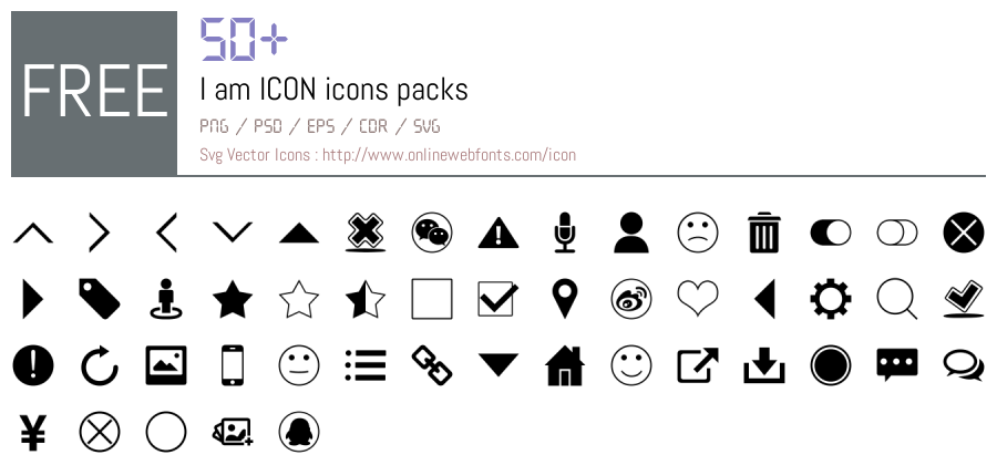 +50 I am ICON Svg Animations Packs Free Downloads - OnlineWebFonts.COM