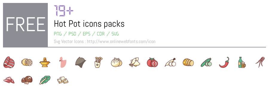 +19 Hot Pot Svg Animations Packs Free Downloads - OnlineWebFonts.COM