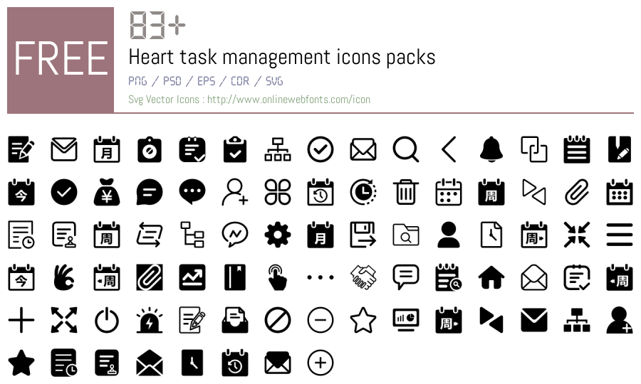 +83 Heart task management Svg Animations Packs Free Downloads ...