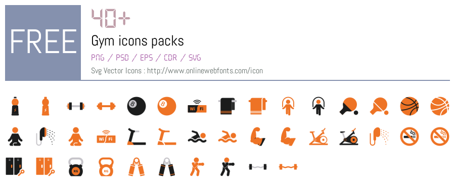 +40 Gym Svg Animations Packs Free Downloads - OnlineWebFonts.COM