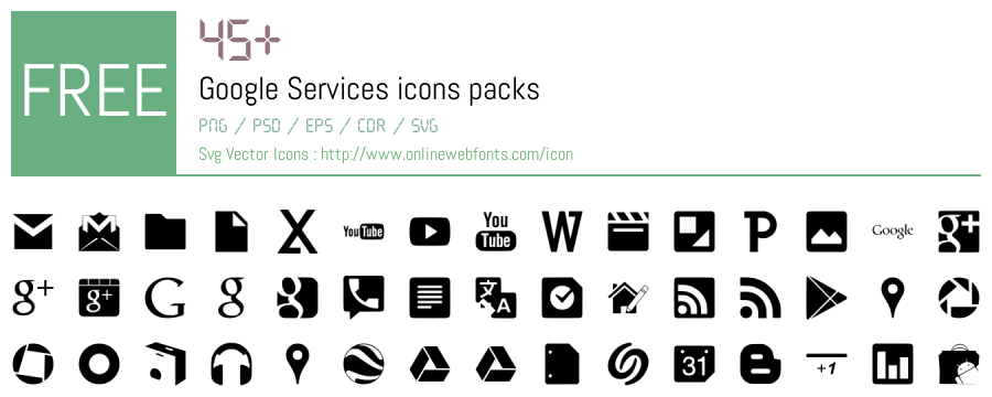+45 Google Services Svg Animations Packs Free Downloads ...
