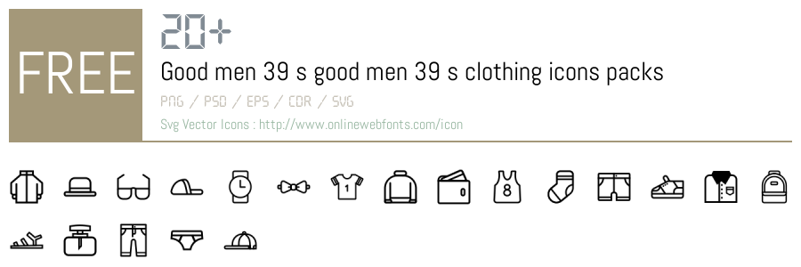 +20 Good men 39 s good men 39 s clothing Svg Animations Packs Free ...