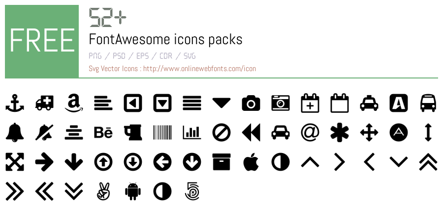 +52 FontAwesome Svg Animations Packs Free Downloads - OnlineWebFonts.COM