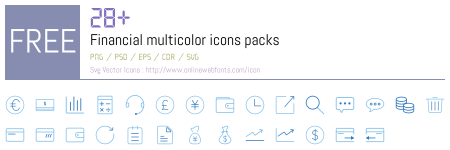 +28 Financial multicolor Svg Animations Packs Free Downloads ...