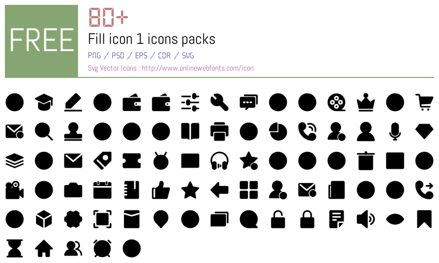 +80 Fill icon 1 Svg Animations Packs Free Downloads - OnlineWebFonts.COM