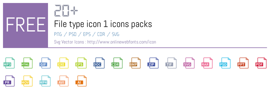 +20 File type icon 1 Svg Animations Packs Free Downloads ...