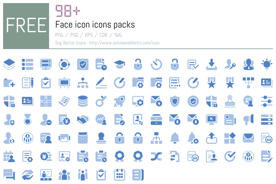 +98 Face icon Svg Animations Packs Free Downloads - OnlineWebFonts.COM
