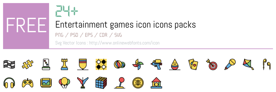+24 Entertainment games icon Svg Animations Packs Free Downloads ...