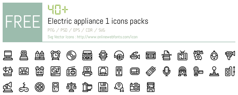 +40 Electric appliance 1 Svg Animations Packs Free Downloads ...