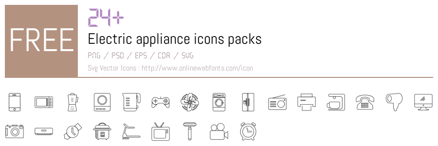 +24 Electric appliance Svg Animations Packs Free Downloads ...