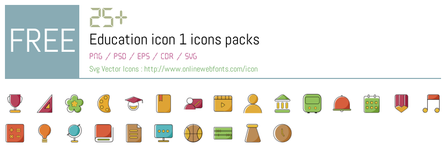 +25 Education icon 1 Svg Animations Packs Free Downloads ...