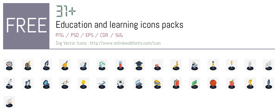 +31 Education and learning Svg Animations Packs Free Downloads ...