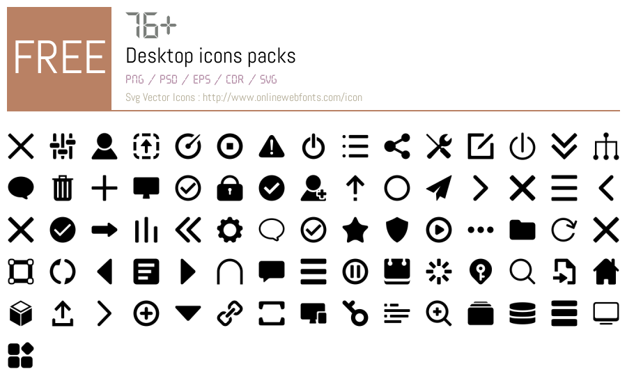 +76 Desktop Svg Animations Packs Free Downloads - OnlineWebFonts.COM