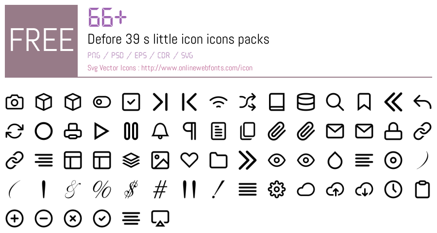 +66 Defore 39 s little icon Svg Animations Packs Free Downloads ...