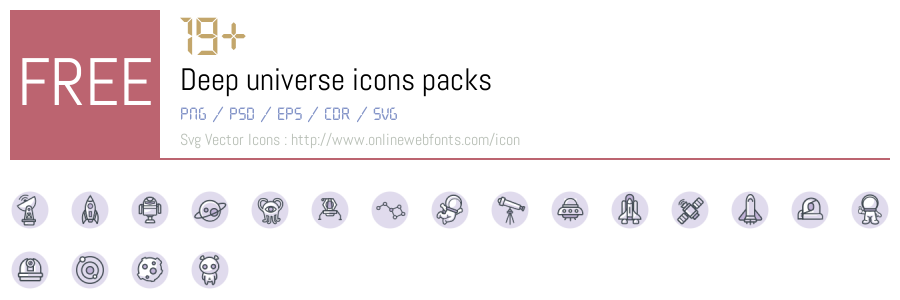 +19 Deep universe Svg Animations Packs Free Downloads - OnlineWebFonts.COM