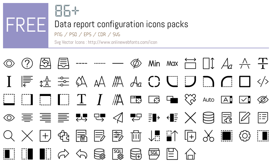 +86 Data report configuration Svg Animations Packs Free Downloads ...