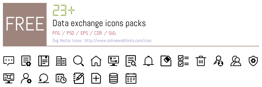 +23 Data exchange Svg Animations Packs Free Downloads - OnlineWebFonts.COM