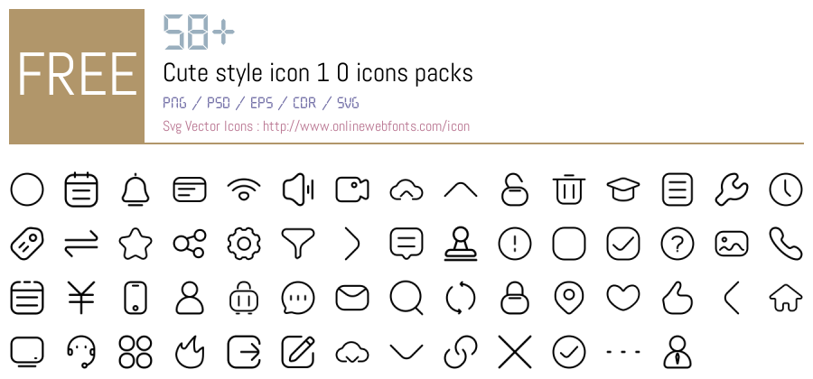 +58 Cute style icon 1 0 Svg Animations Packs Free Downloads ...