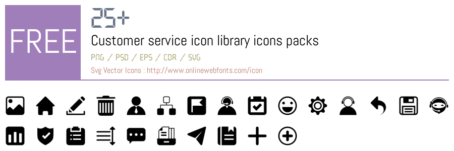 +25 Customer service icon library Svg Animations Packs Free Downloads ...