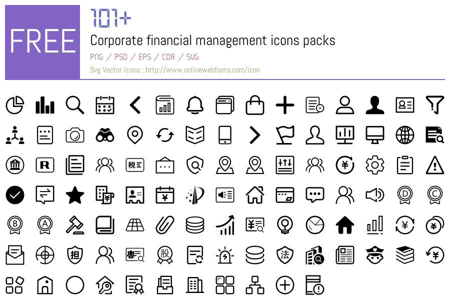 +101 Corporate financial management Svg Animations Packs Free Downloads - OnlineWebFonts.COM
