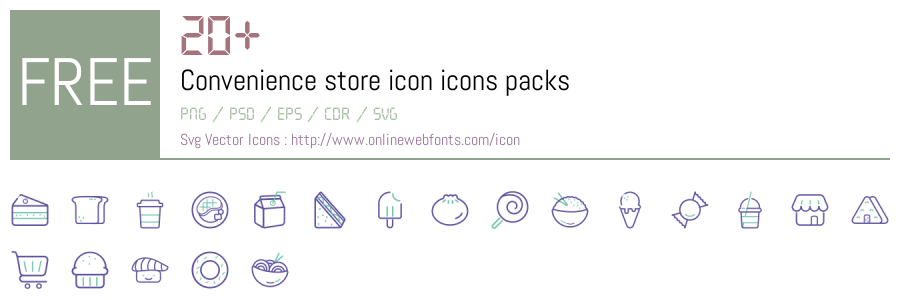 +20 Convenience store icon Svg Animations Packs Free Downloads ...