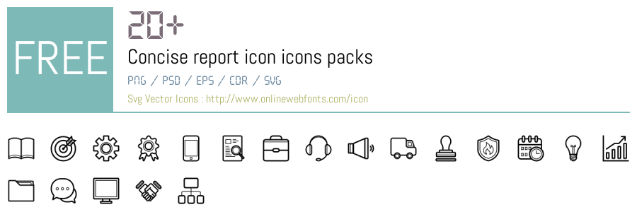 +20 Concise report icon Svg Animations Packs Free Downloads ...